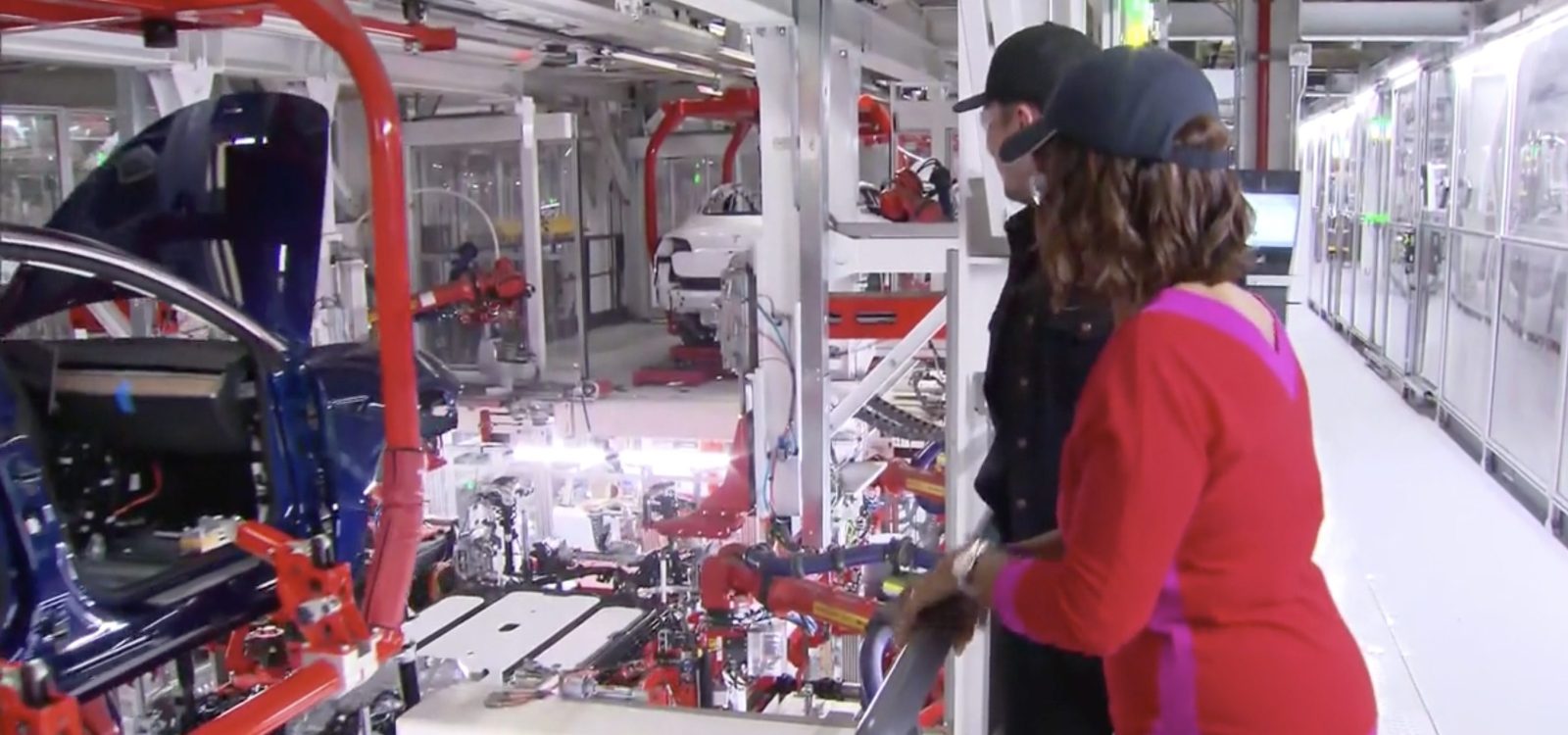 Elon Musk gives first glimpse inside Tesla Model 3 production line ...