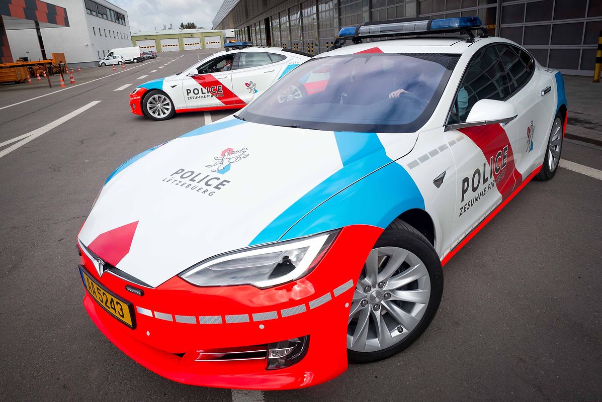 Tesla police vehicles now going on patrol in Luxembourg - Electrek