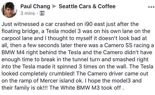 Tesla Model 3 owner says vehicle 'performed miraculously' in high-speed ...