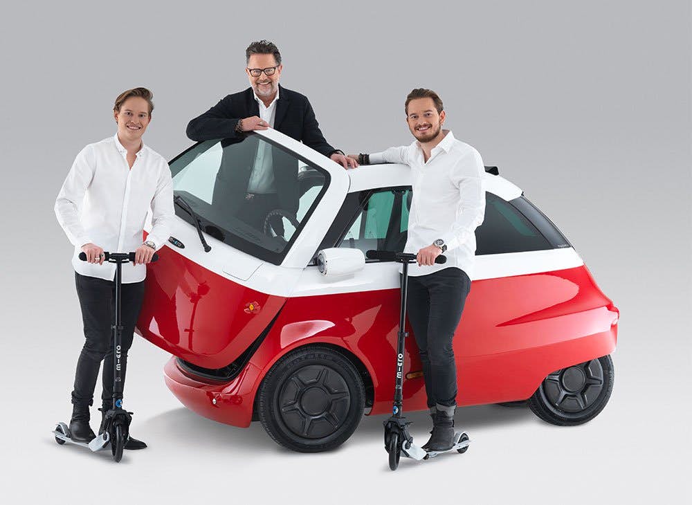 This adorable little electric car is ready to roll at speeds up to 56 ...