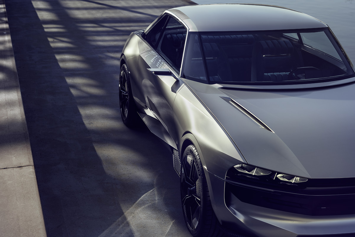 Peugeot unveils all-electric coupe concept with some muscle car DNA and ...