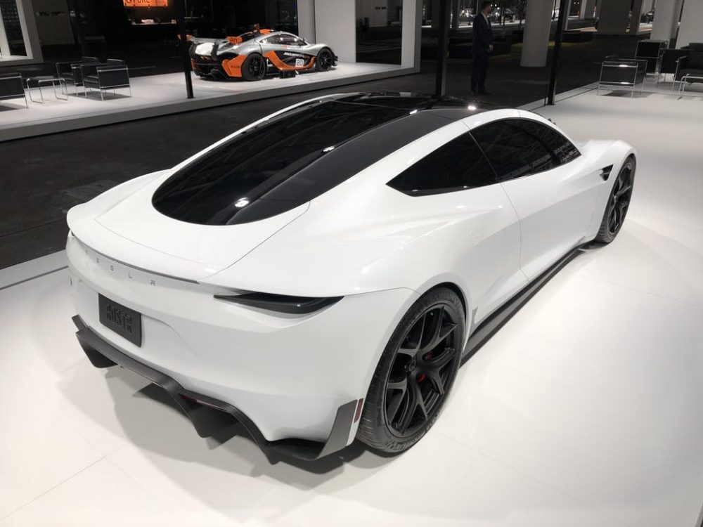 Tesla Roadster makes car show debut at Grand Basel - Electrek