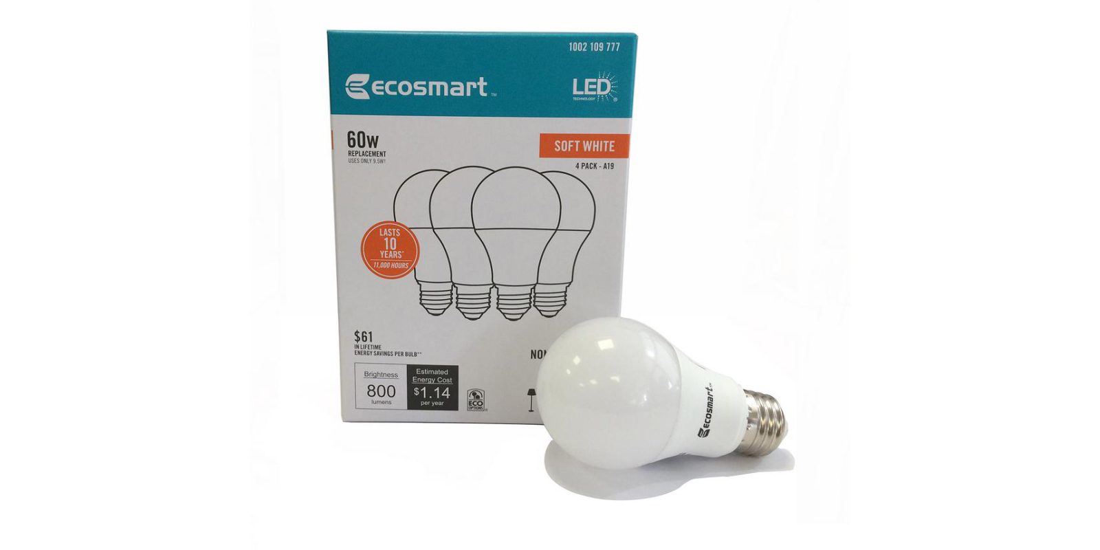 Green Deals: 4-pack EcoSmart 60W A19 LED Light Bulbs $3, more | Electrek