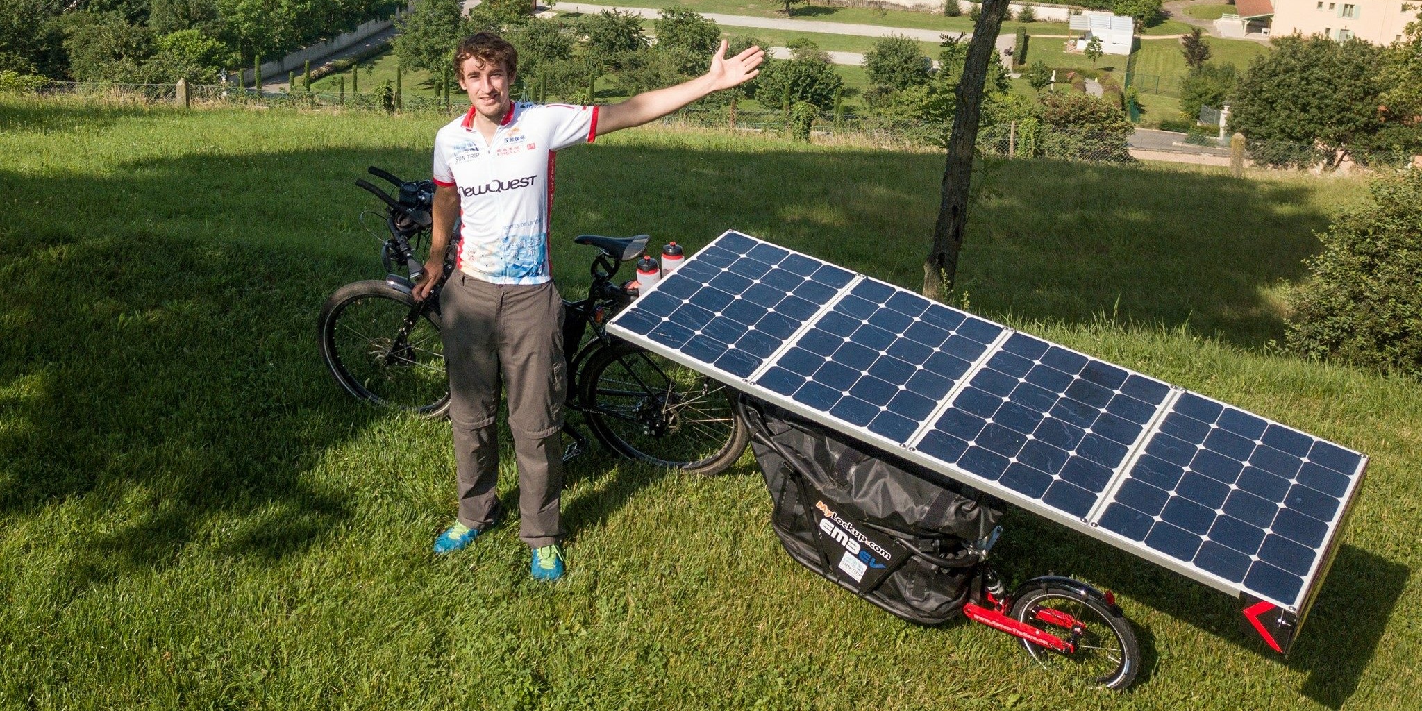 This solar powered electric bicycle went 12,800 km in 64 days!