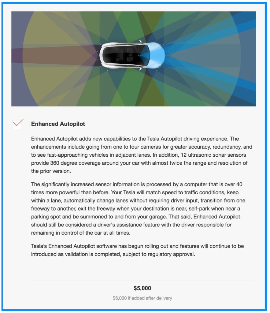 Tesla removes 'Full Self-Driving Capability' package from its options ...