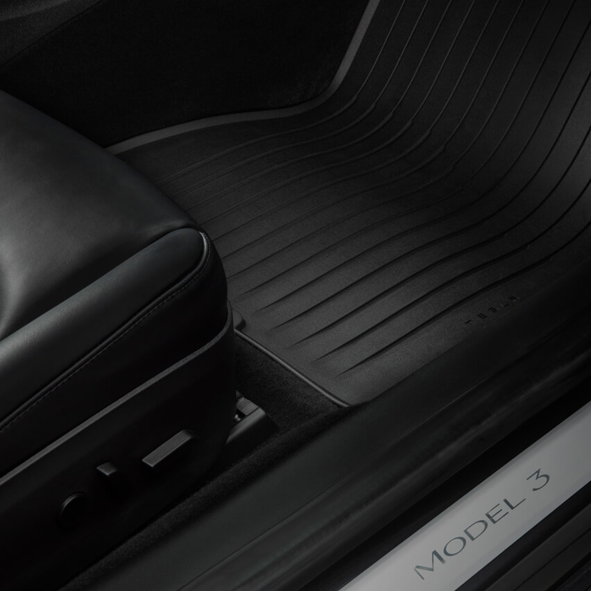 Tesla releases its own Model 3 all-weather Interior mats | Electrek