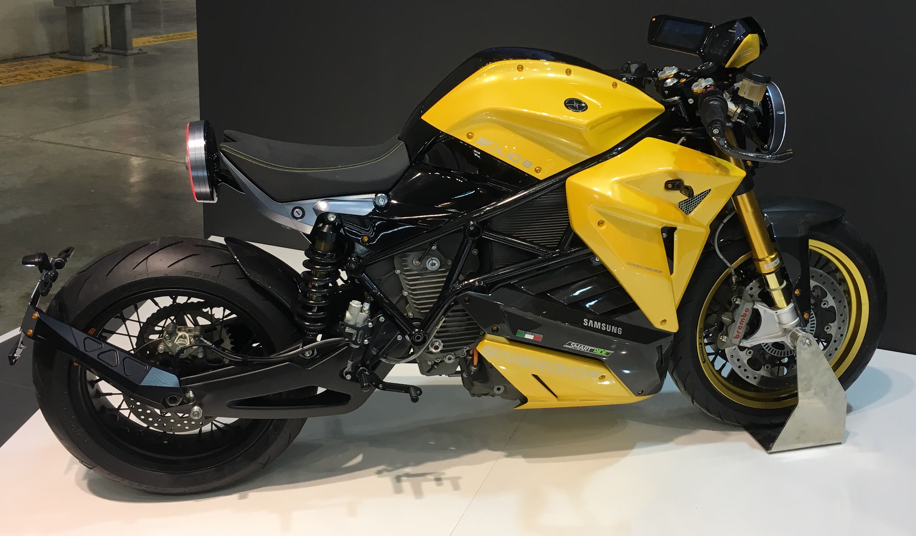 Energica unveils Bolid-E electric motorcycle concept with Samsung tech