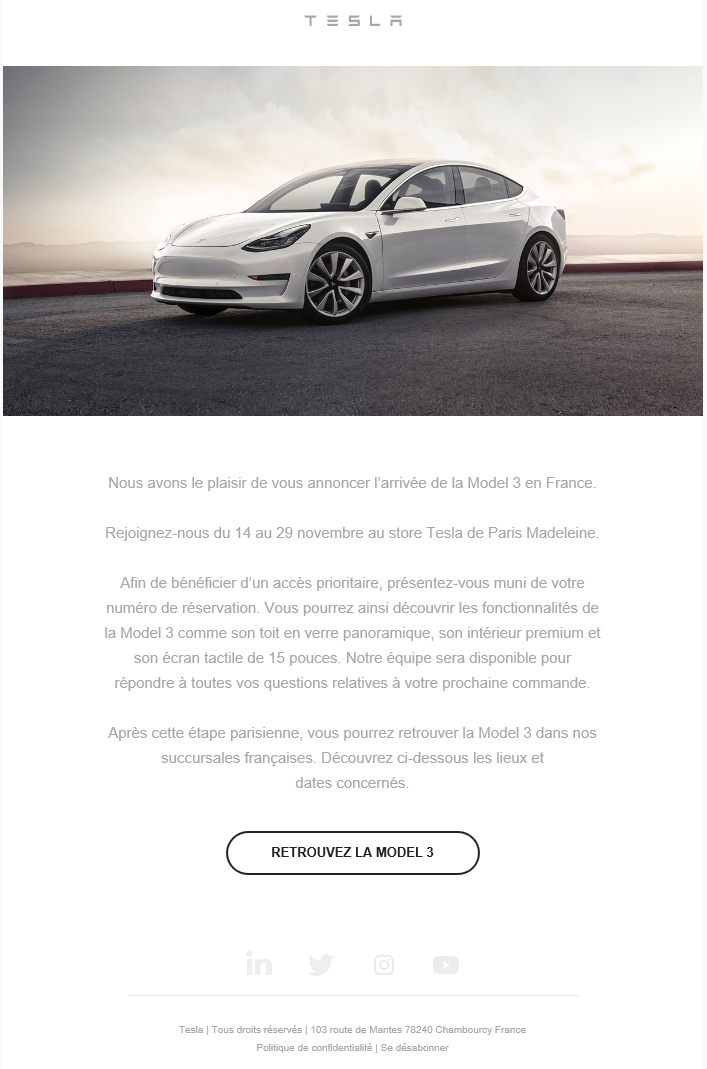 Tesla launches Model 3 display fleet in Europe | Electrek