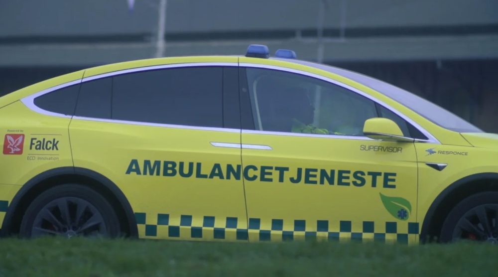 Tesla Model X gets turned into an ambulance for emergency services ...