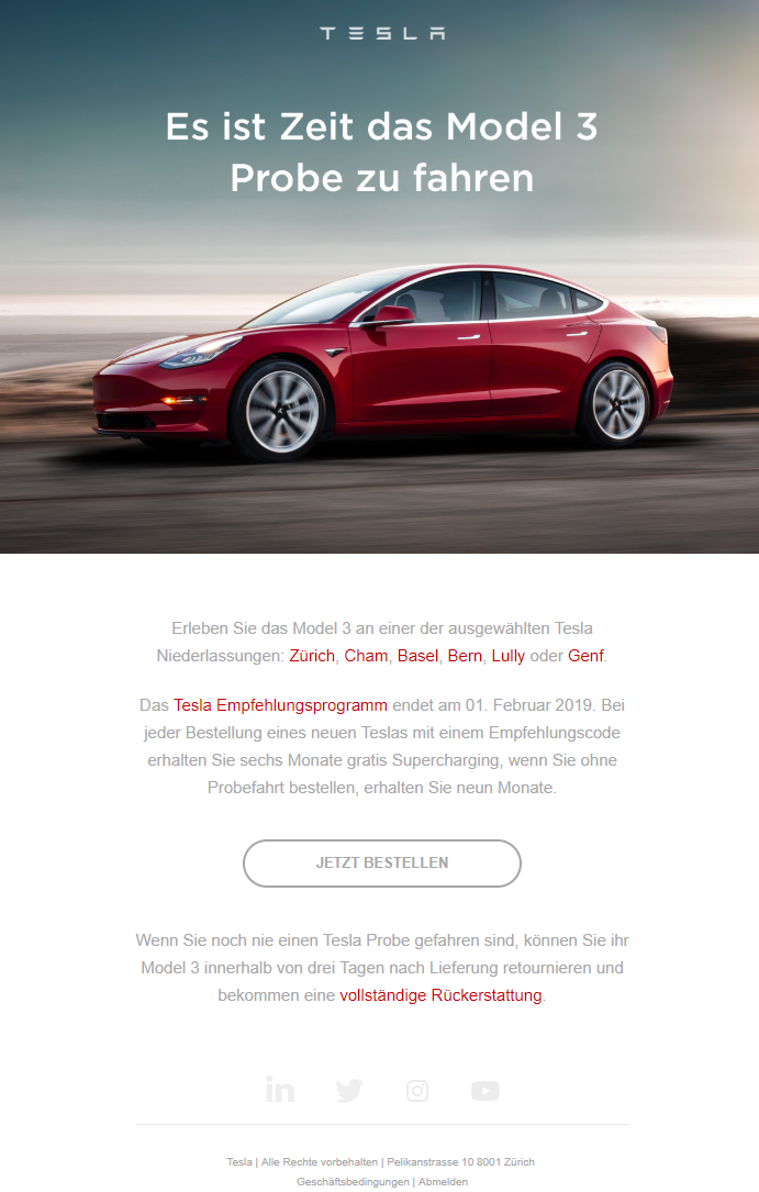 Tesla starts Model 3 test drives for reservation holders in Europe ...