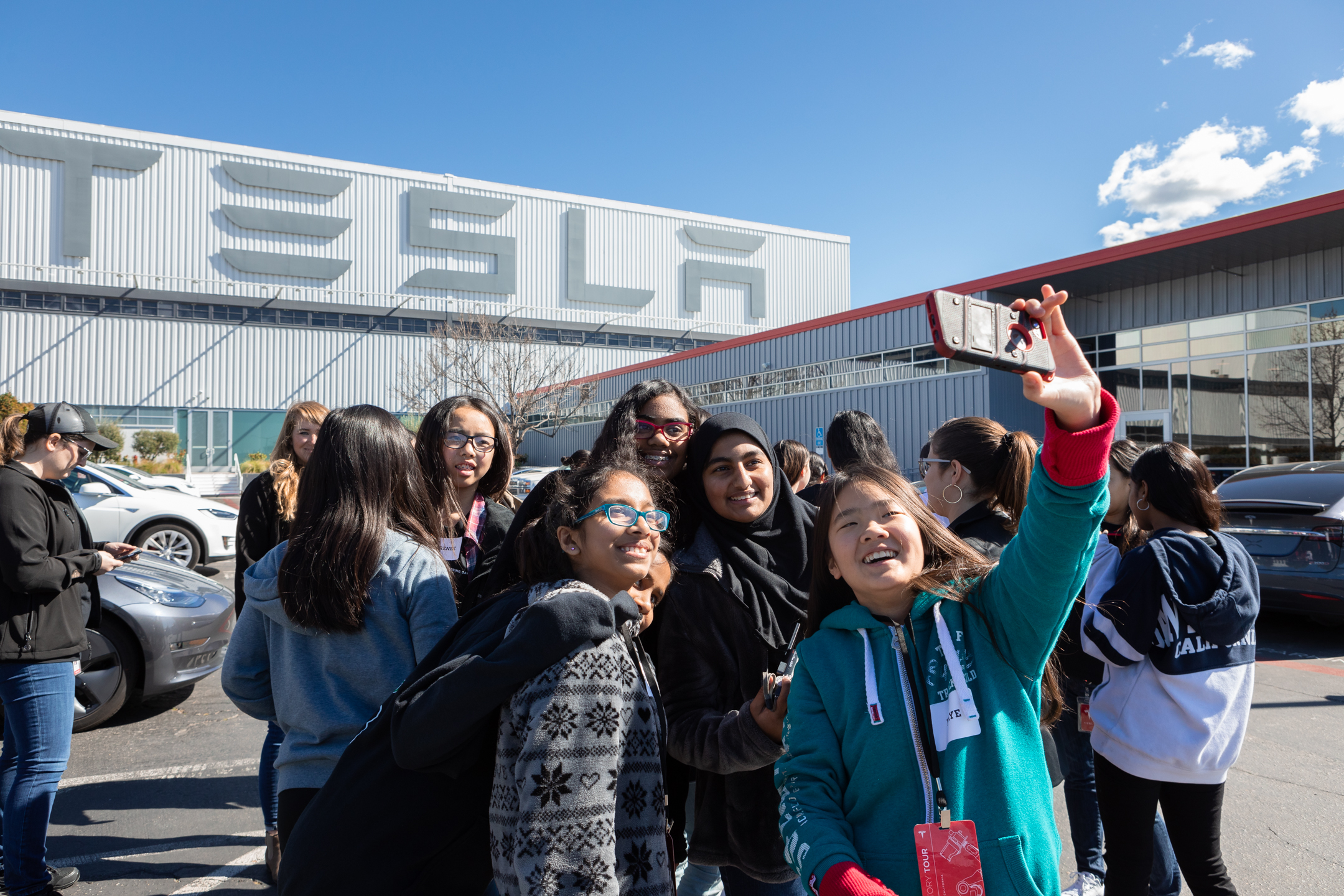 Tesla hosts hundreds of students for 'Introduce a Girl to Engineering ...