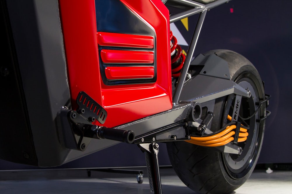RMK E2 electric motorcycle shows off radical new electric motor design