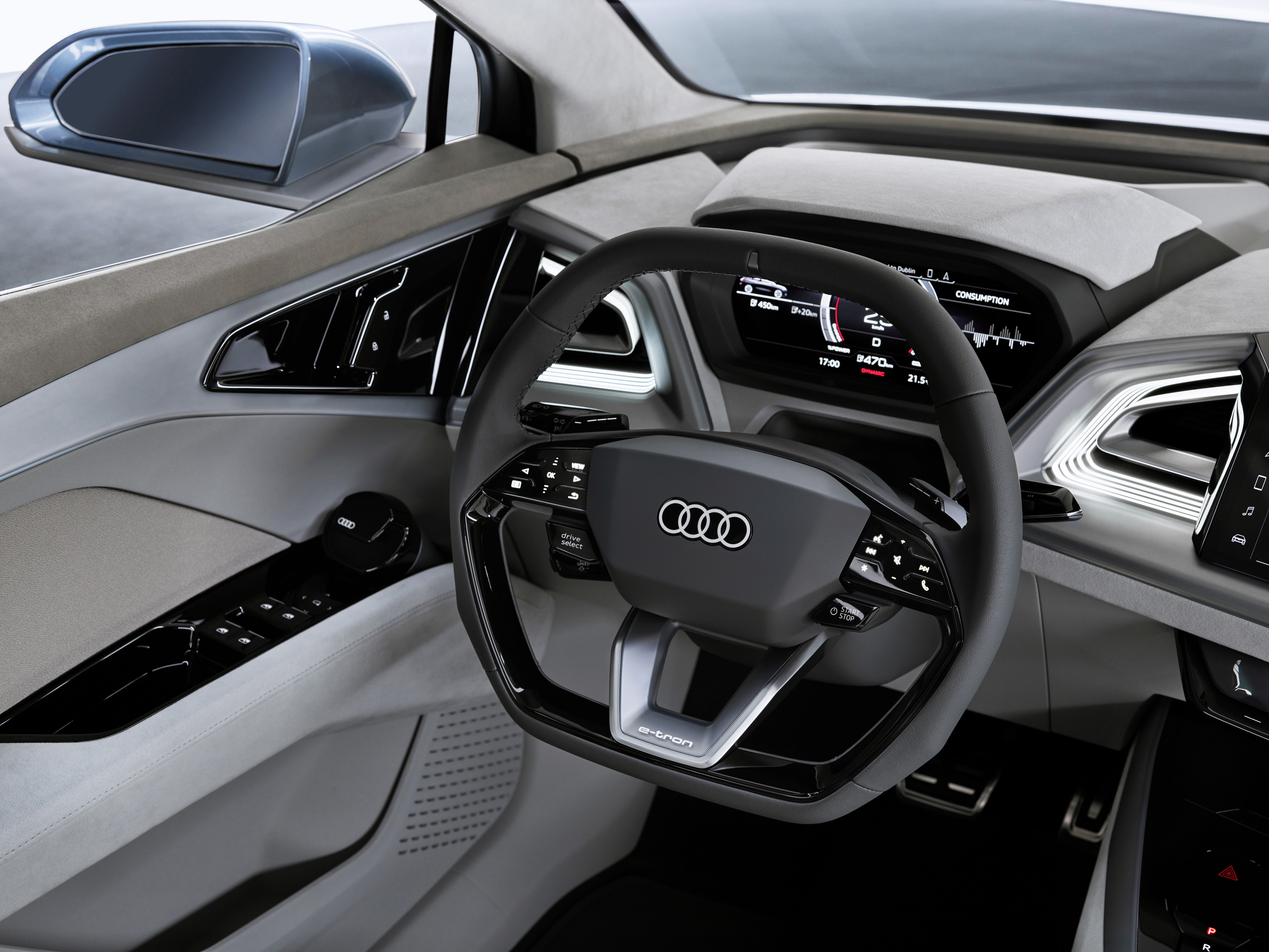 Audi unveils small electric Q4 e-tron SUV with 280 miles of range ...