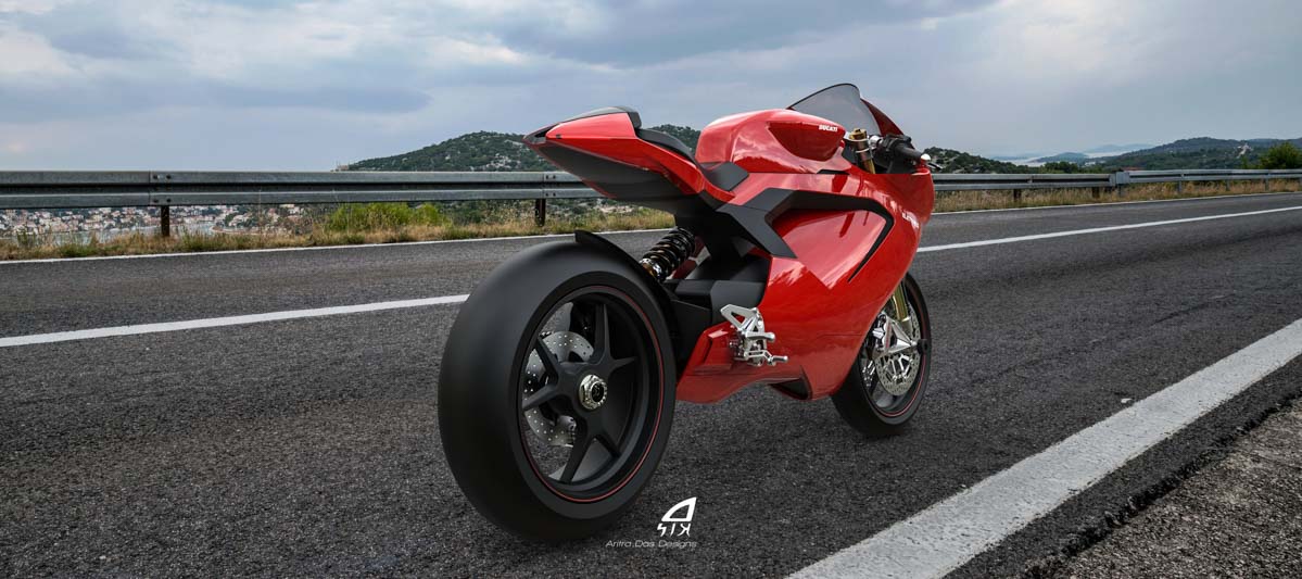 Here's how Ducati's first electric motorcycle may look - Electrek