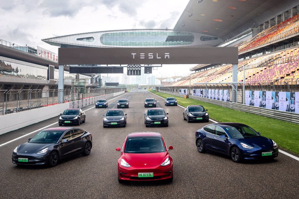 Tesla held a special Model 3 Performance track day on Shanghai ...