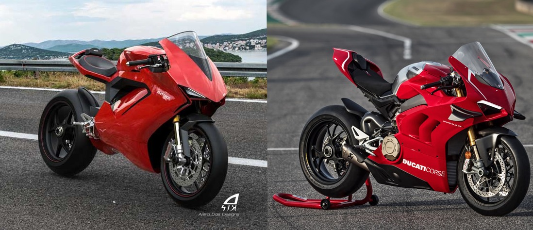 Here's how Ducati's first electric motorcycle may look | Electrek