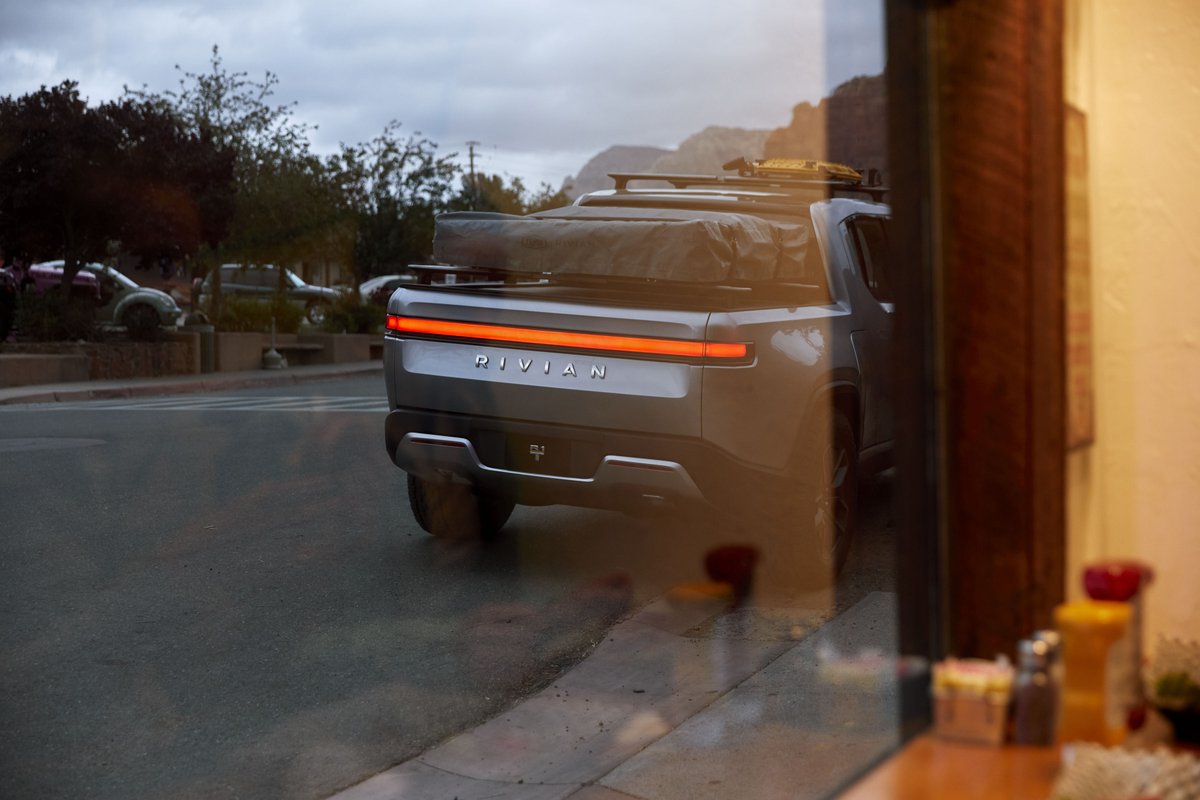Rivian showcases R1T electric pickup truck as a camper - Electrek
