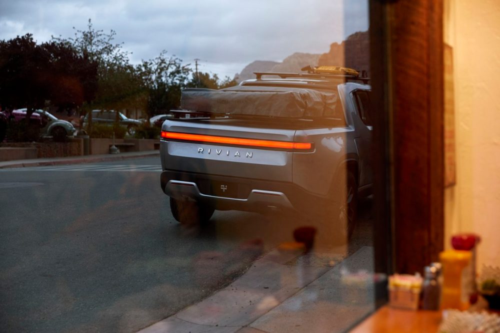 Rivian showcases R1T electric pickup truck as a camper - Electrek
