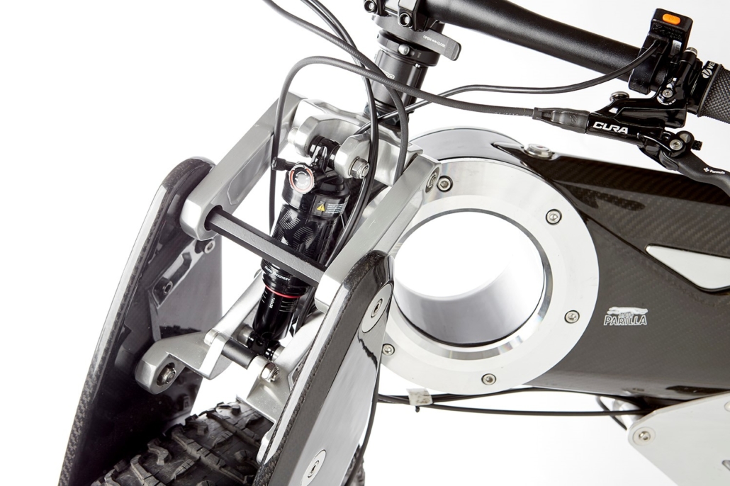 Moto Parilla electric bicycle looks like a motorcycle but rides like a ...