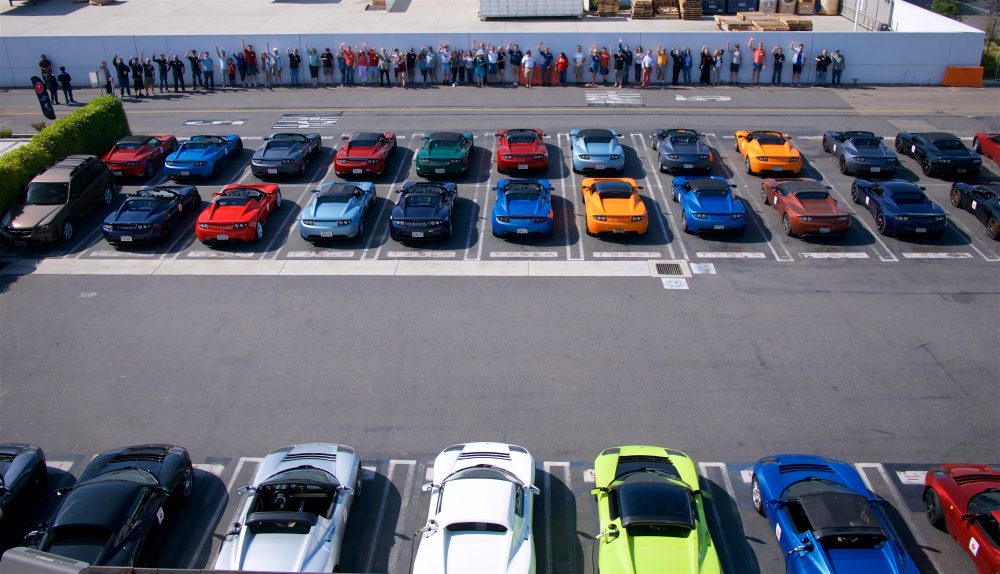 Look: 37 Roadsters meet up at Tesla Club LA's 10th anniversary Roadster ...