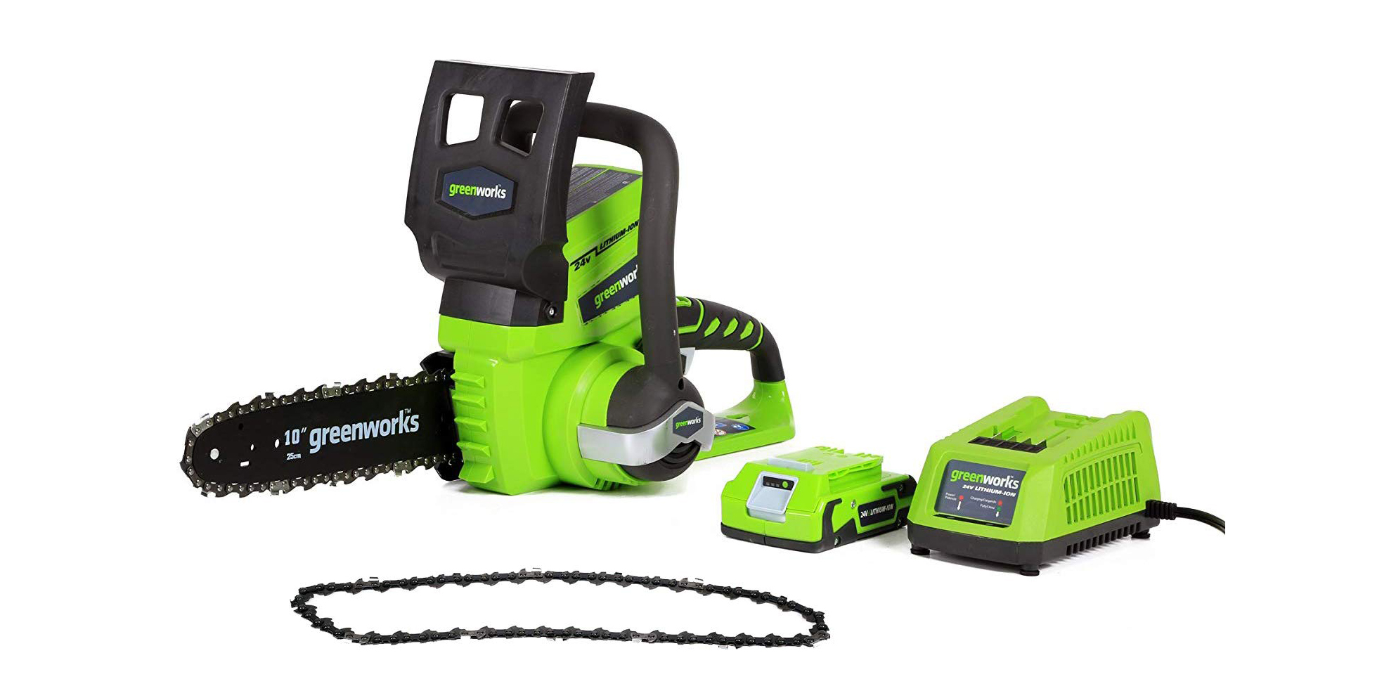 Greenworks 10-inch 24V Cordless Electric Chainsaw $50, more in today's ...