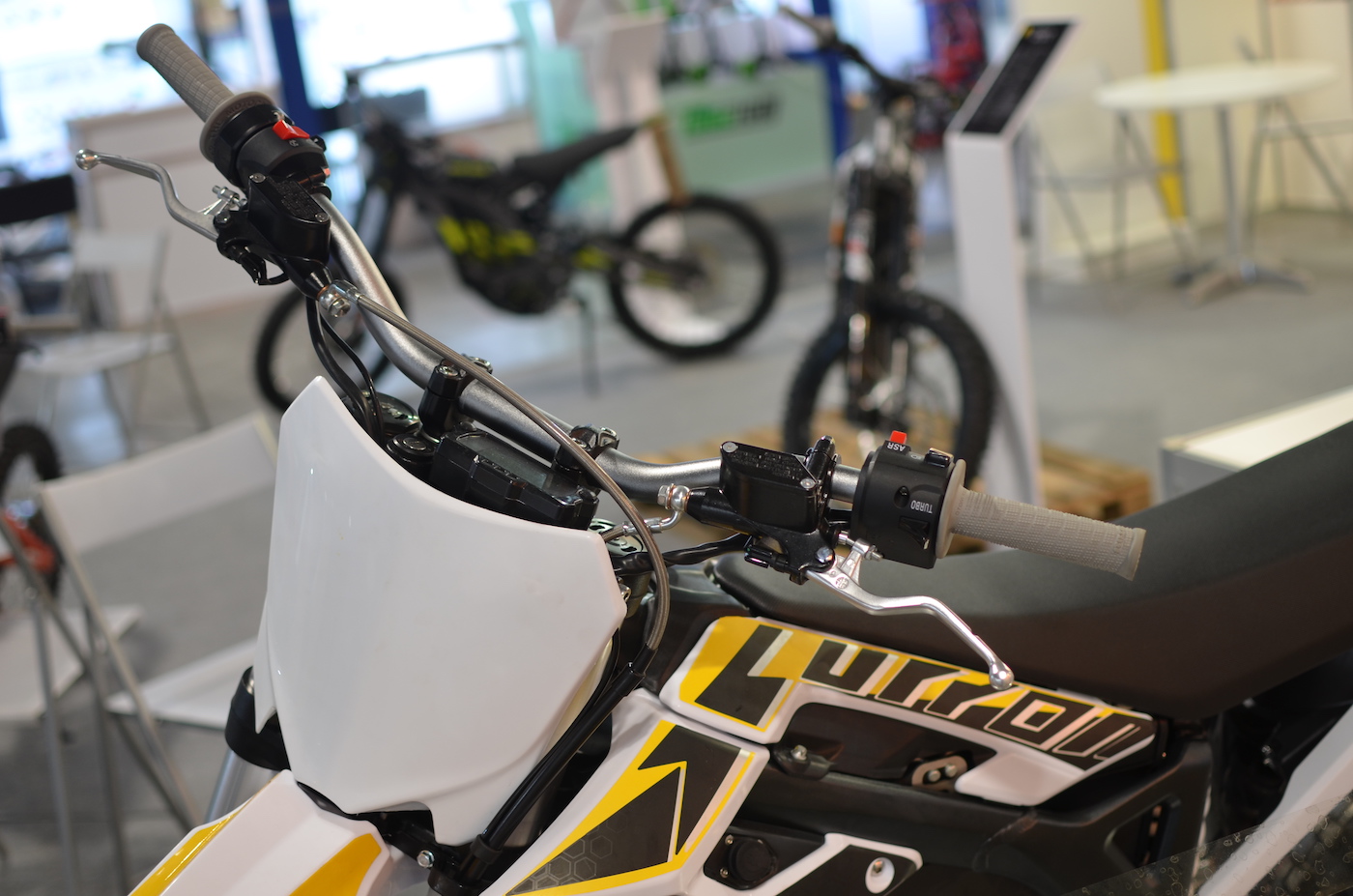 Sur Ron Storm Bee 68 MPH electric motorcycle shown at EICMA 2019