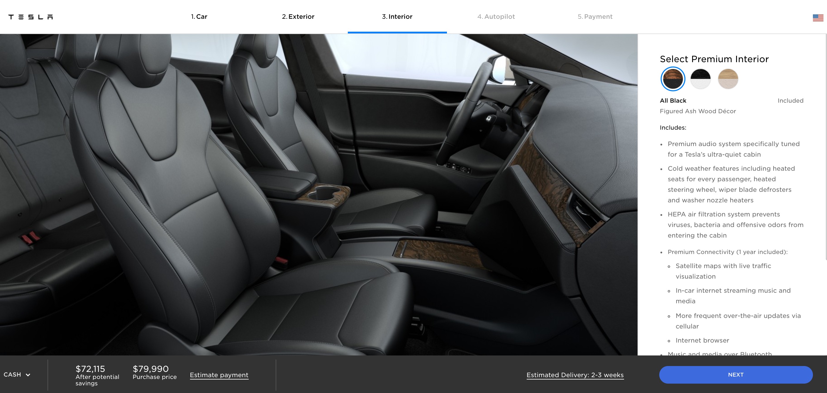 Tesla updates Model S front seats with thinner design | Electrek