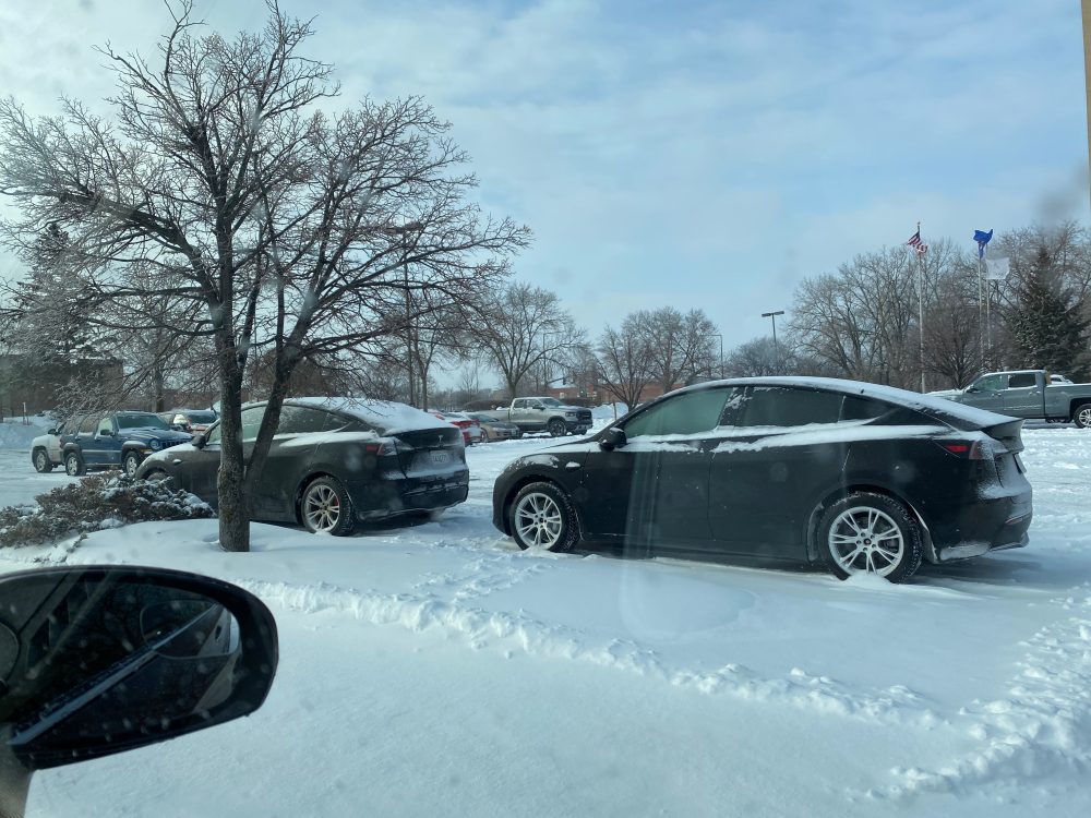 Tesla Model Y prototypes spotted cold-weather testing in Minnesota snow ...