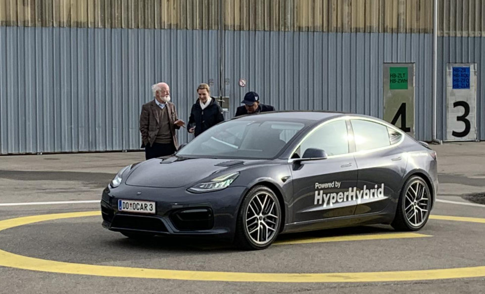 Tesla Model 3 gets a gas engine hybrid conversion — creating the worst ...