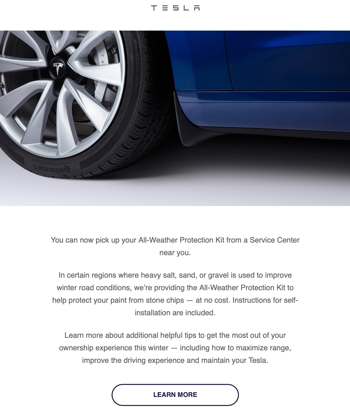 Tesla officially launches free 'All-Weather Protection Kit' — first ...