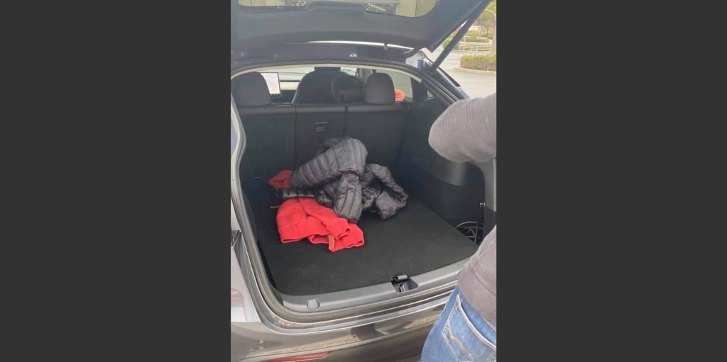Tesla Model Y trunk pictures emerge - showing impressive cargo space ...