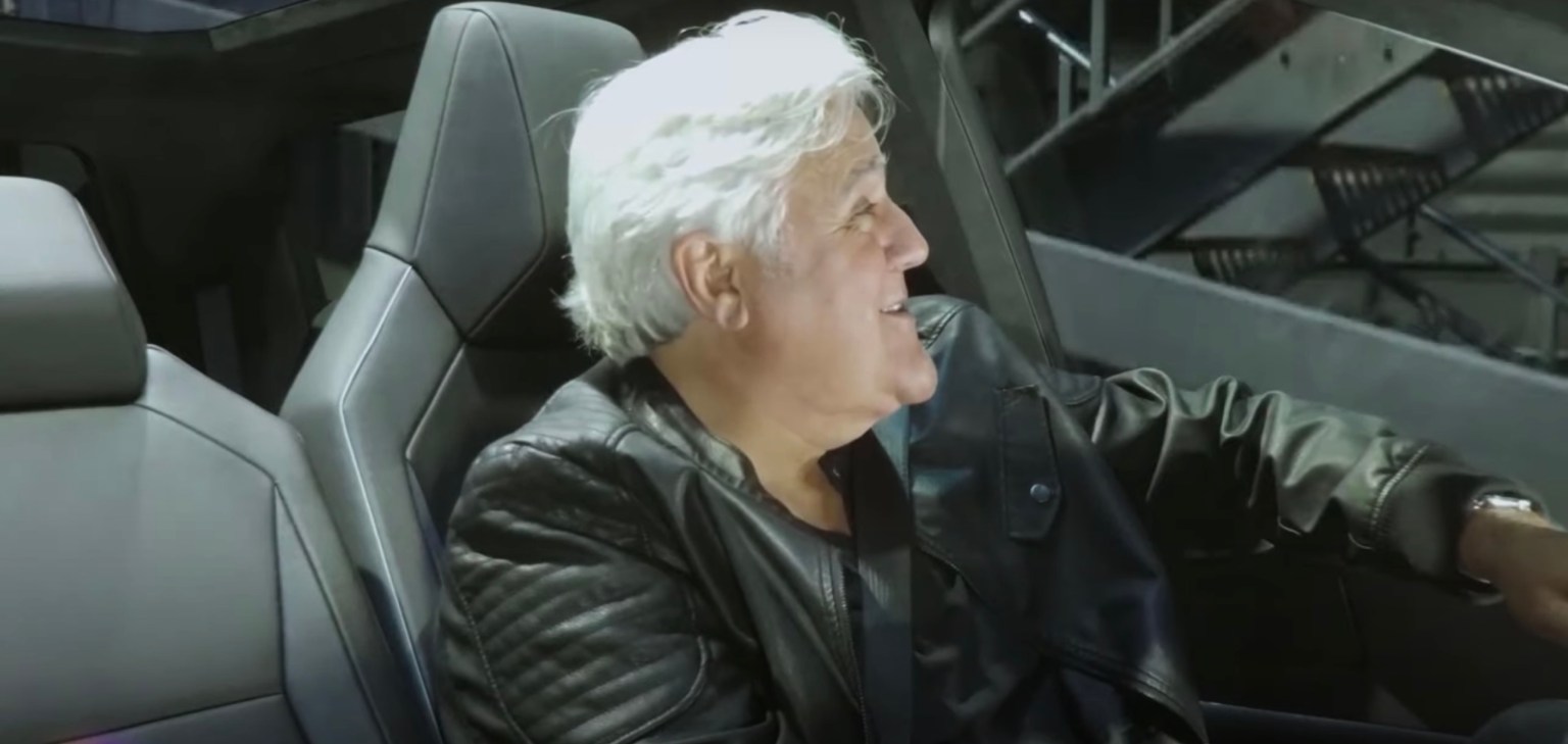 New Tesla Cybertruck and electric ATV footage on new Jay Leno's Garage ...