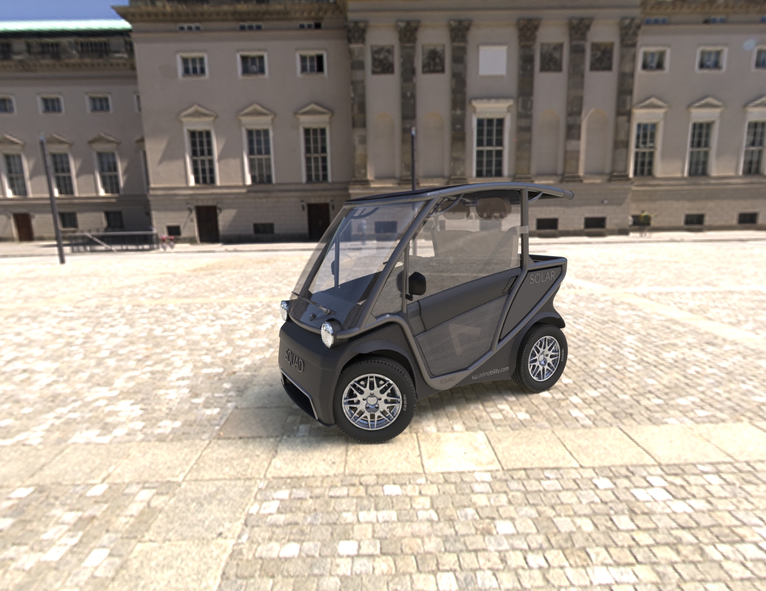 Squad's cute little 50 mph solar-powered mini-EV just got even better