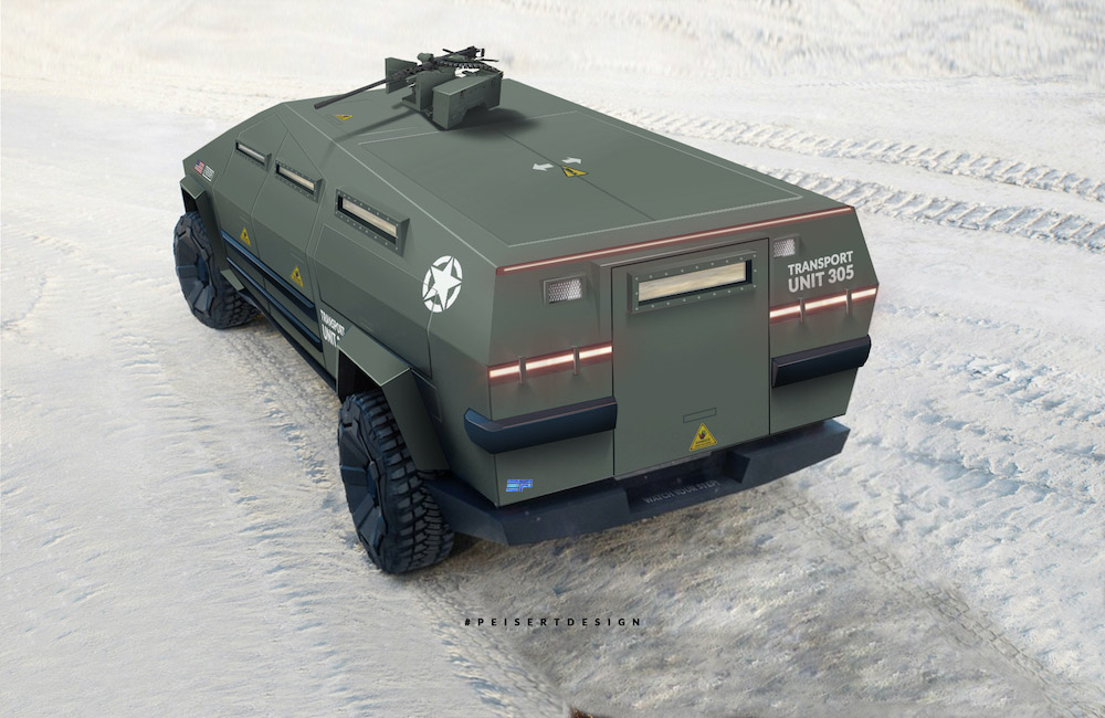 Tesla Cybertruck gets turned into electric military vehicle in crazy ...