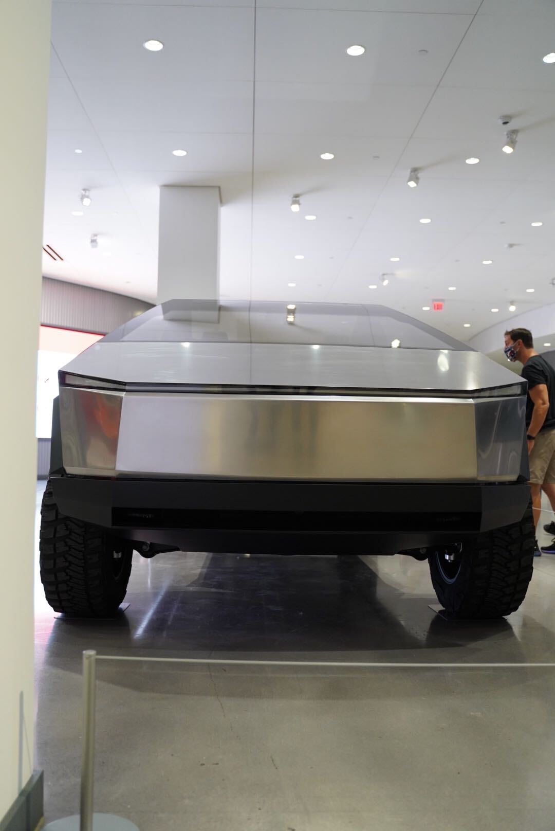 Close look at Tesla Cybertruck prototype in rare public outing | Electrek