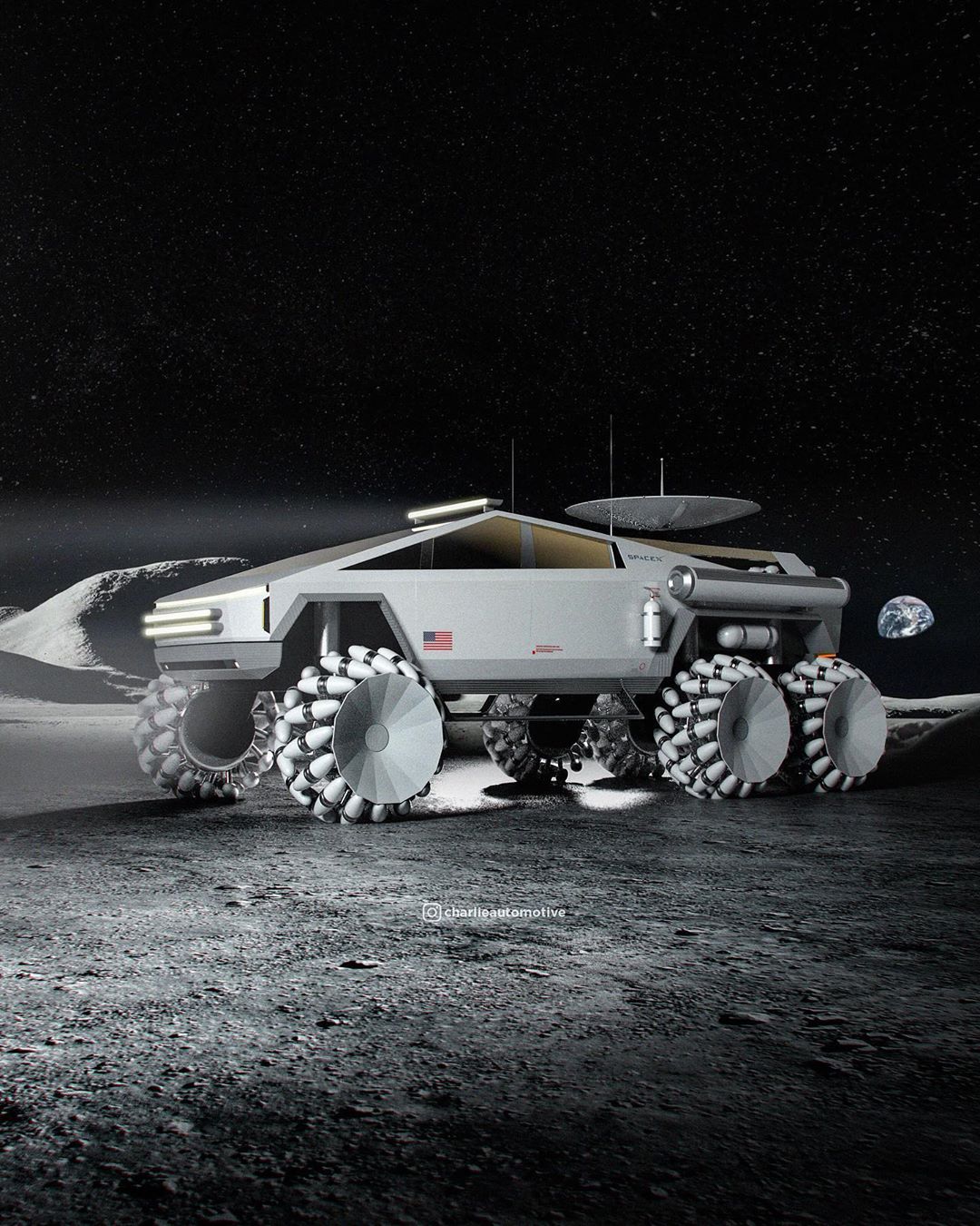 Tesla Cybertruck modified as awesome lunar vehicle — could it become ...