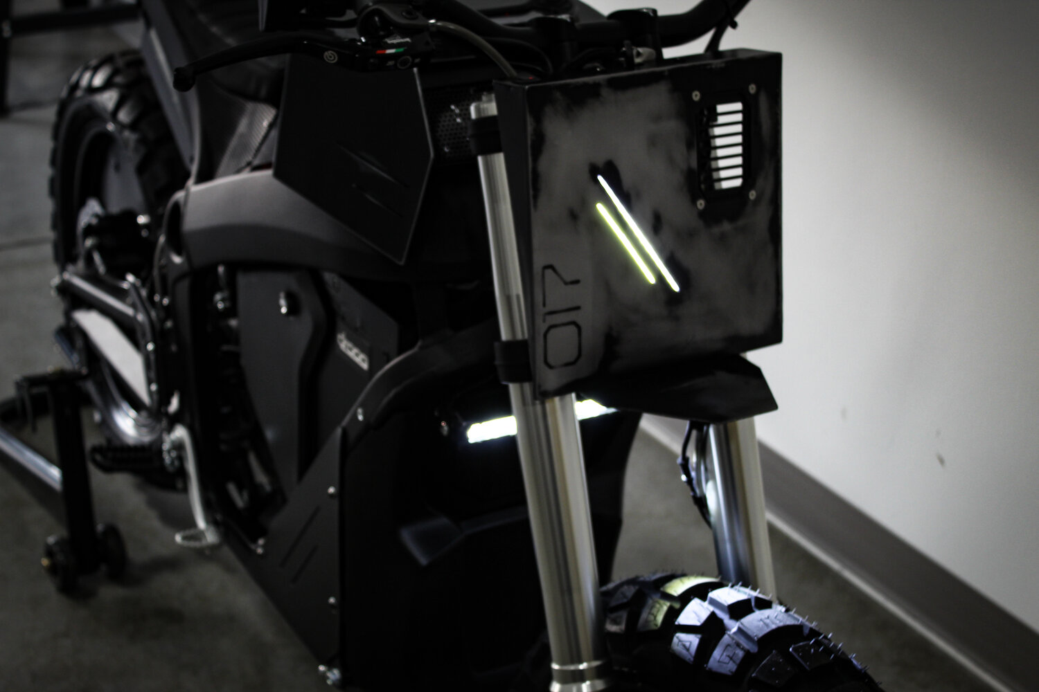 Believe it or not, this E-Fighter electric motorcycle is based on a Zero DS