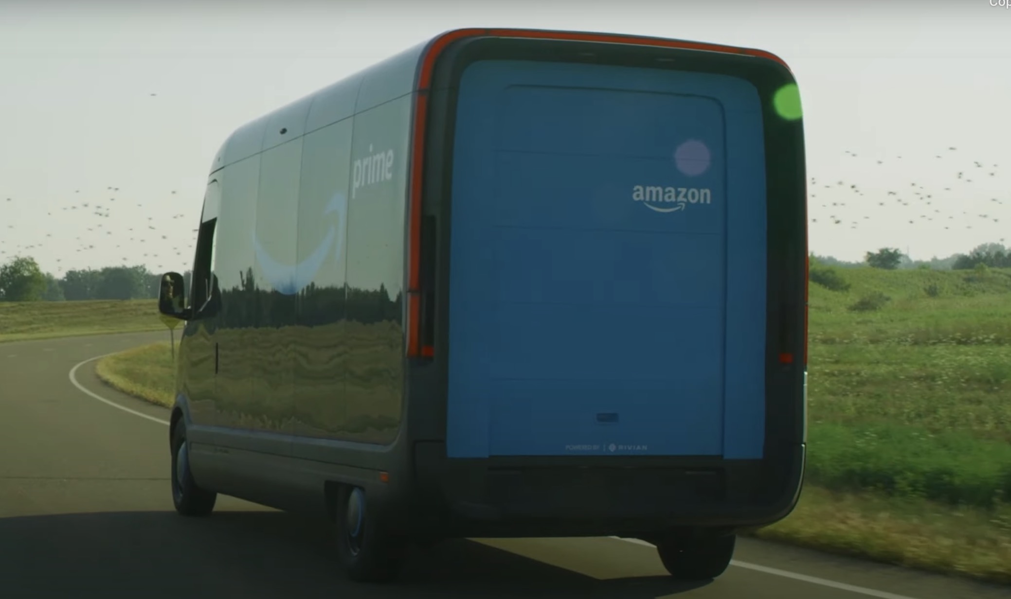 Amazon unveils its Rivian-made electric delivery van with cool interior ...