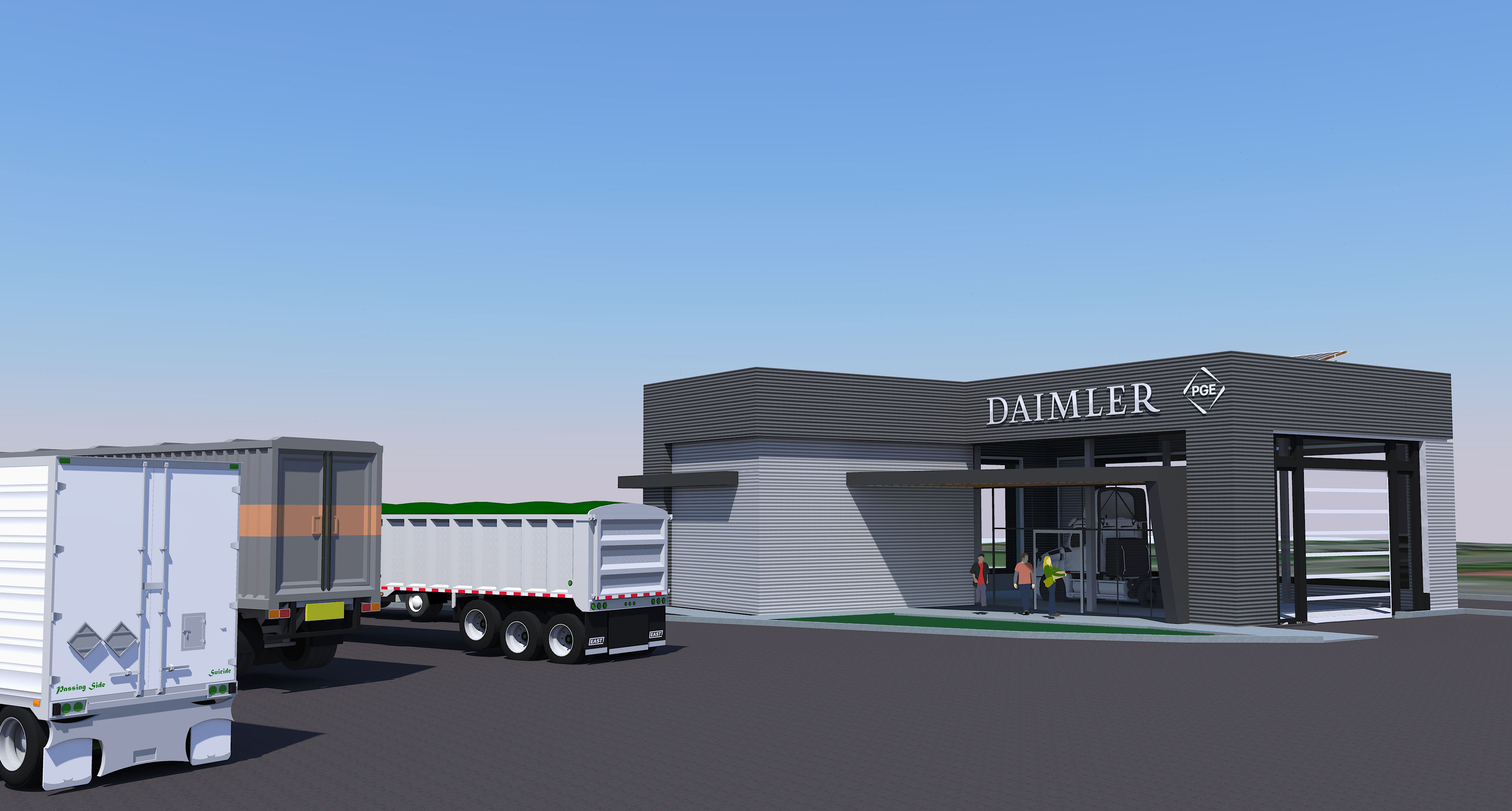 Portland and Daimler team up for 5MW electric semi public charging ...