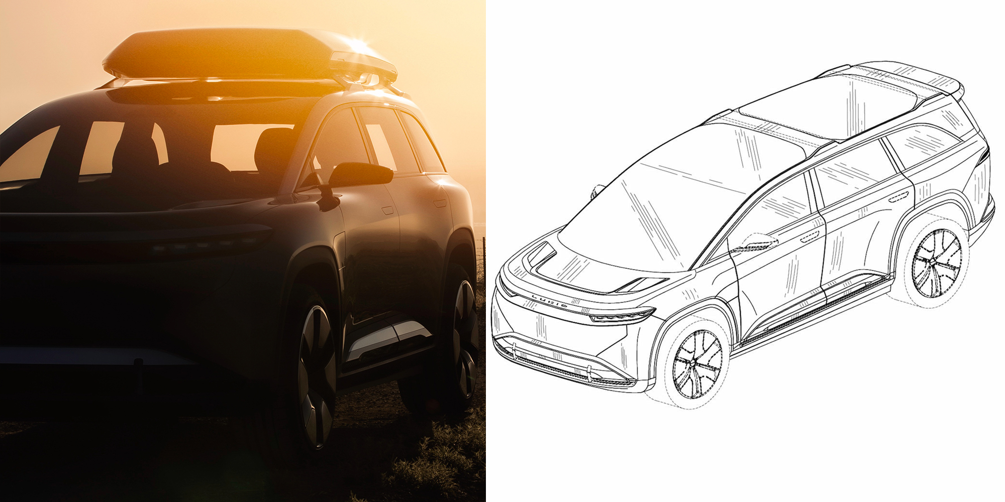 Patent reveals new images of Lucid Motors' Gravity SUV | Electrek