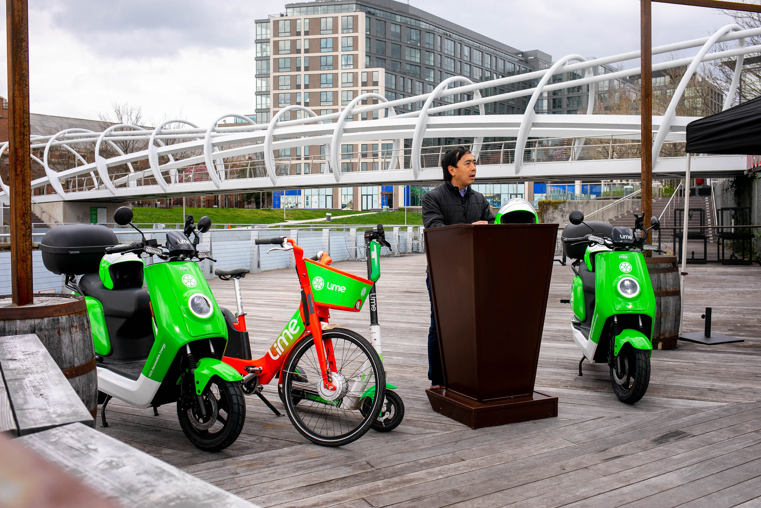 First US city gets Lime's affordable rent-by-the-minute electric mopeds