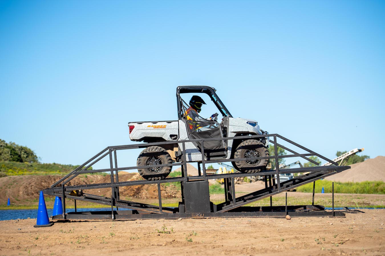 Polaris shows off new electric RANGER EV UTV's extreme performance