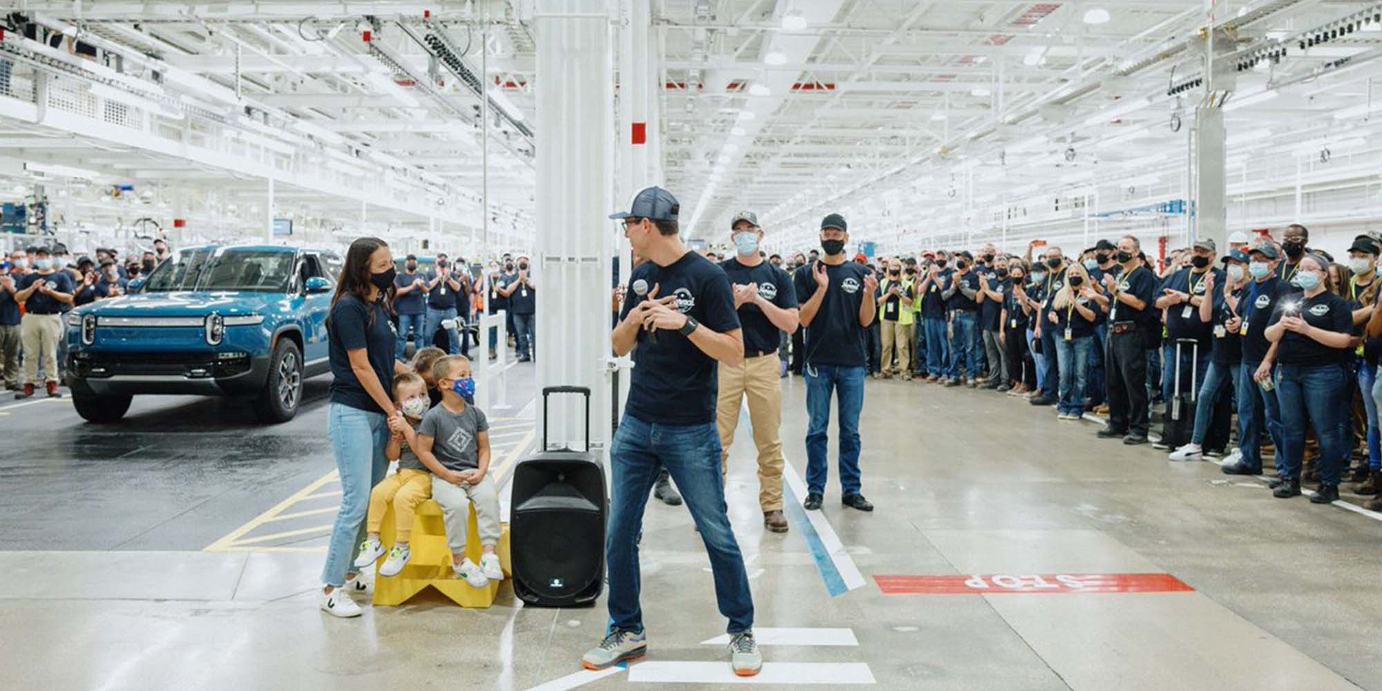 Rivian becomes the first electric pickup truck maker as R1T roll off ...