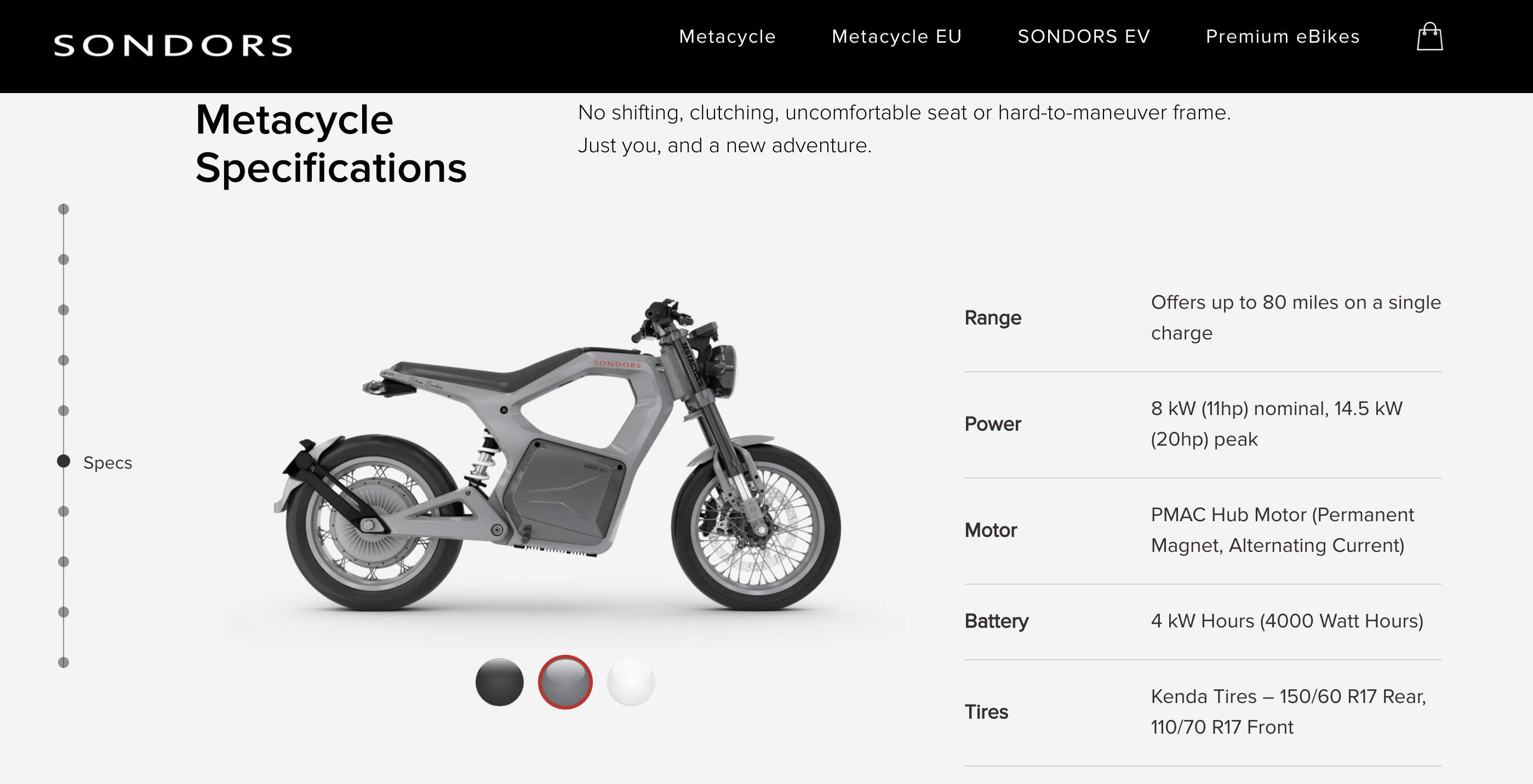$5K SONDORS Metacycle electric motorcycle gets (another) delivery delay