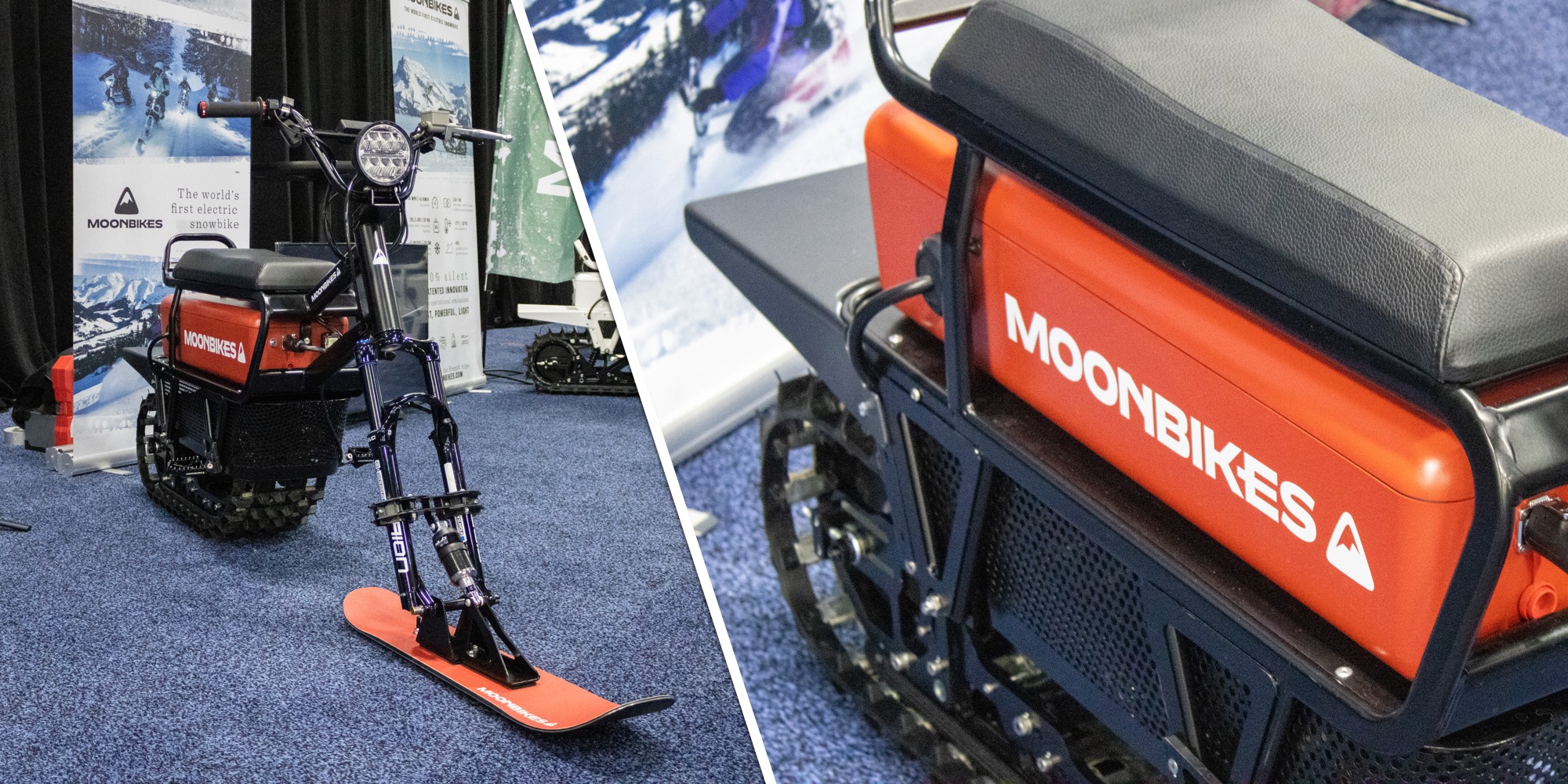 The eLyly electric snow scooter is a standing electric snowmobile