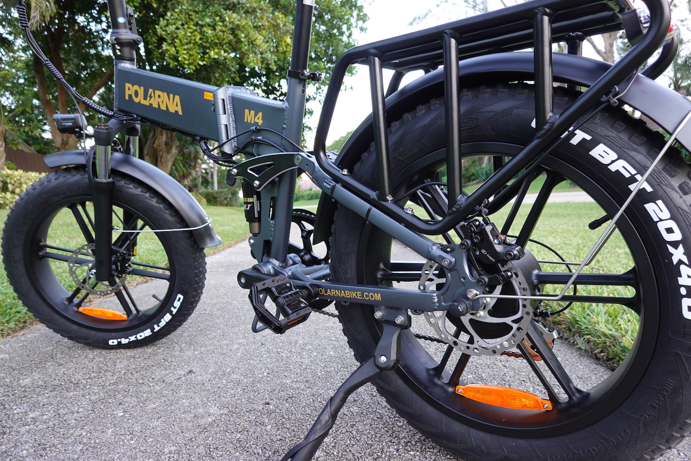 Polarna M4 review: A folding full-suspension electric bike for fat tire ...