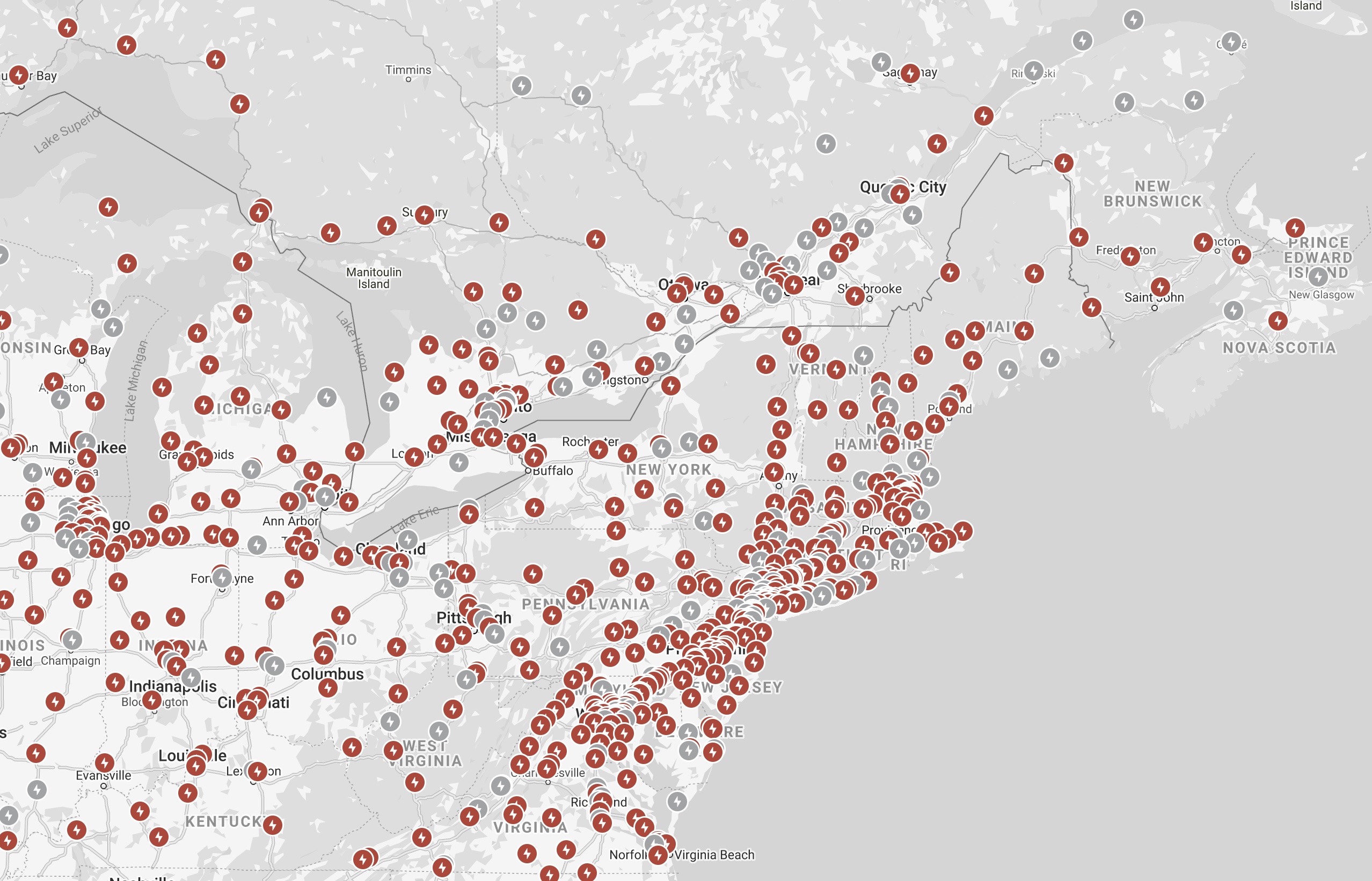 Tesla updates Supercharger map with many new upcoming stations and ...