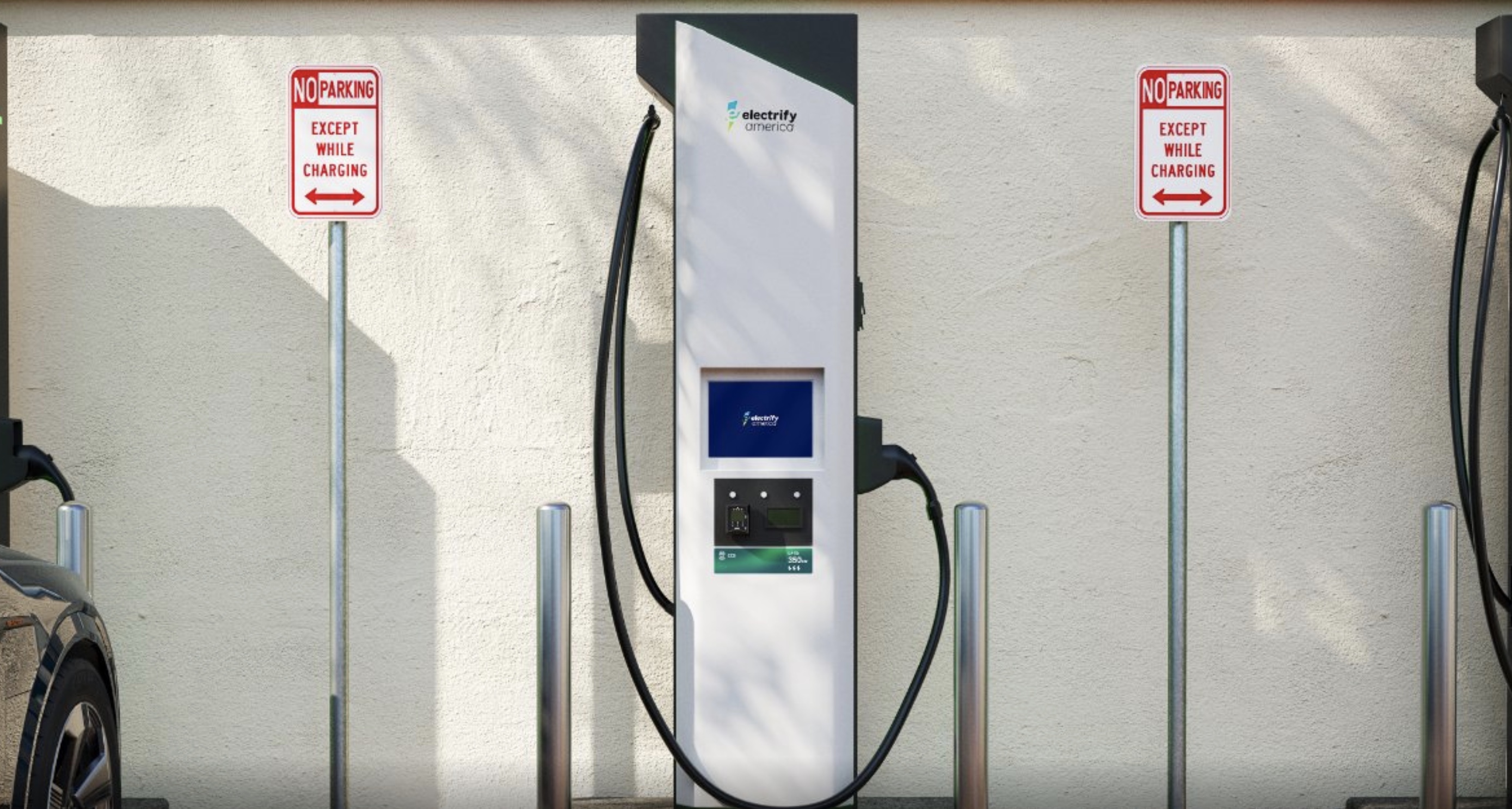 Electrify America unveils new charging station with better displays ...