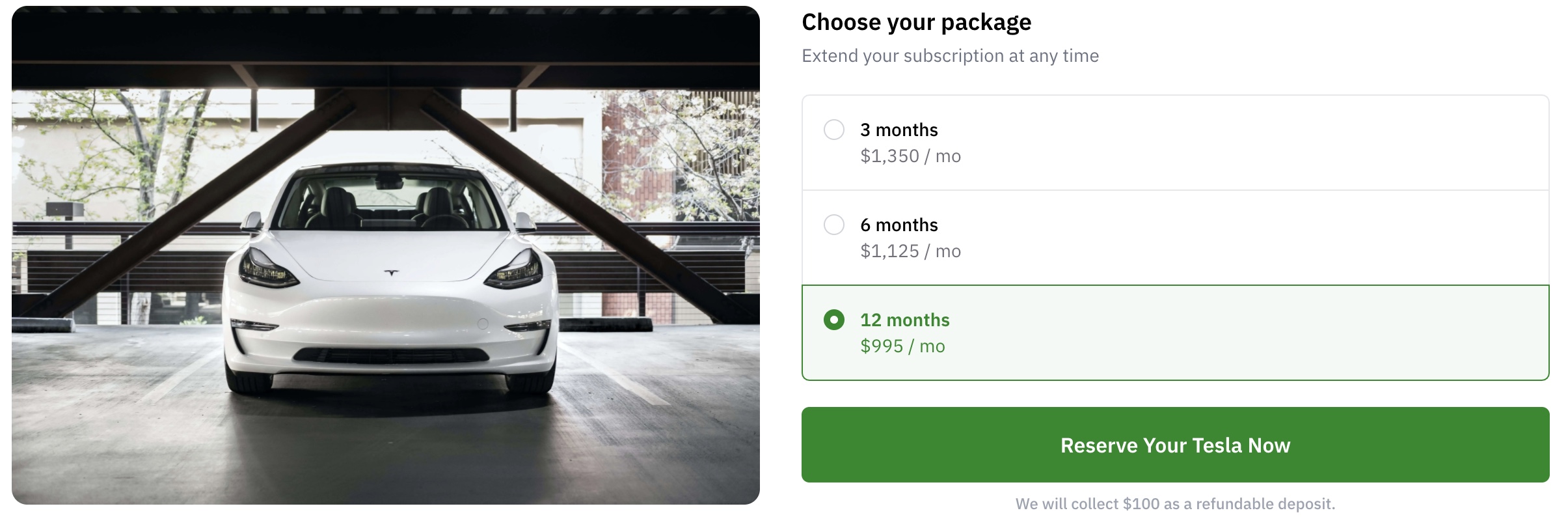 Kyte announces a fleet of Tesla Model 3s for a $995/month subscription ...