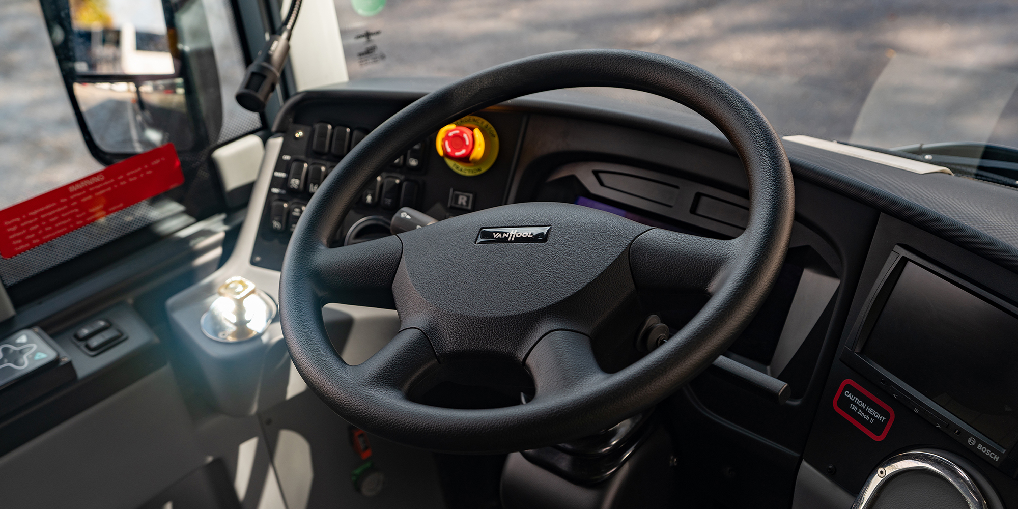 Van Hool double-decker electric bus with Proterra battery drives 2,500 ...